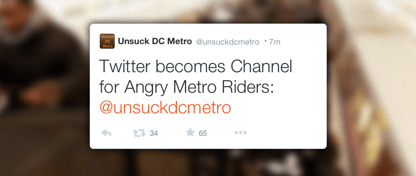 Twitter becomes Channel for Angry DC Metro Riders Mobomo