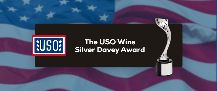 The USO Wins Silver Davey Award